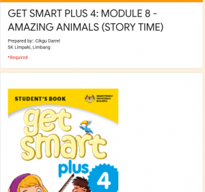 GET SMART PLUS 4: MODULE 8 - AMAZING ANIMALS (STORY TIME) - Cikgu Mohd ...