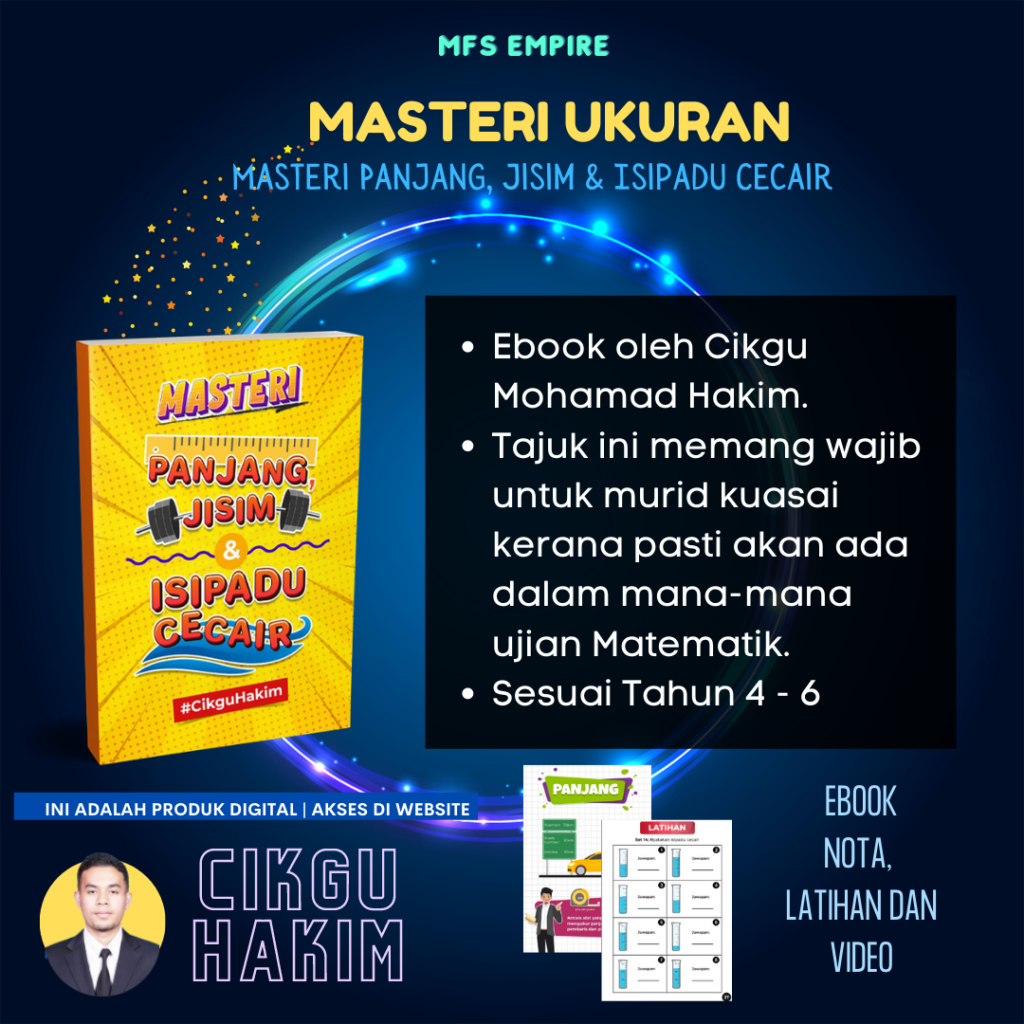 Kuasai Panjang, Jisim dan Isipadu Cecair dengan Masteri Ukuran - Cikgu ...