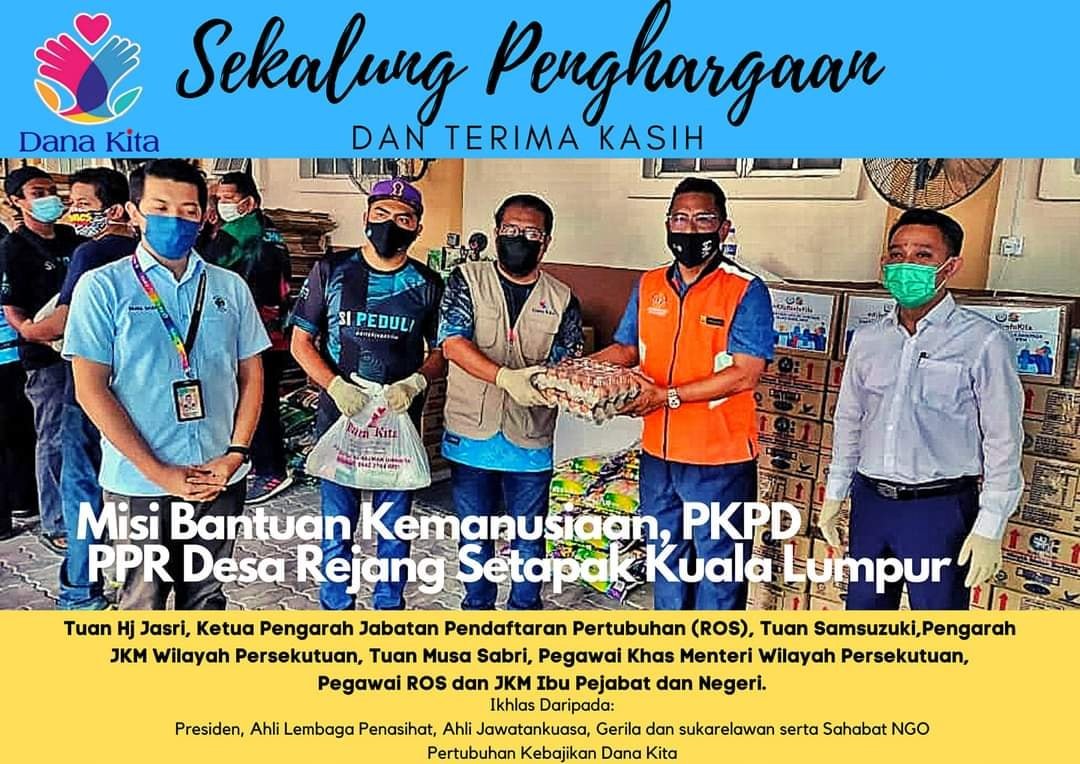 Agihan 2800 set barang dapur untuk PPR Desa Rejang yang dikenakan ...