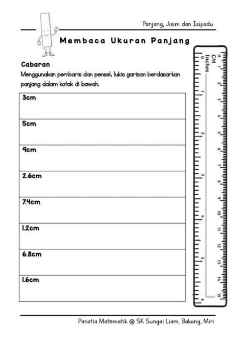 Membaca Ukuran Panjang, Jisim & Isipadu - Cikgu Fadli Online