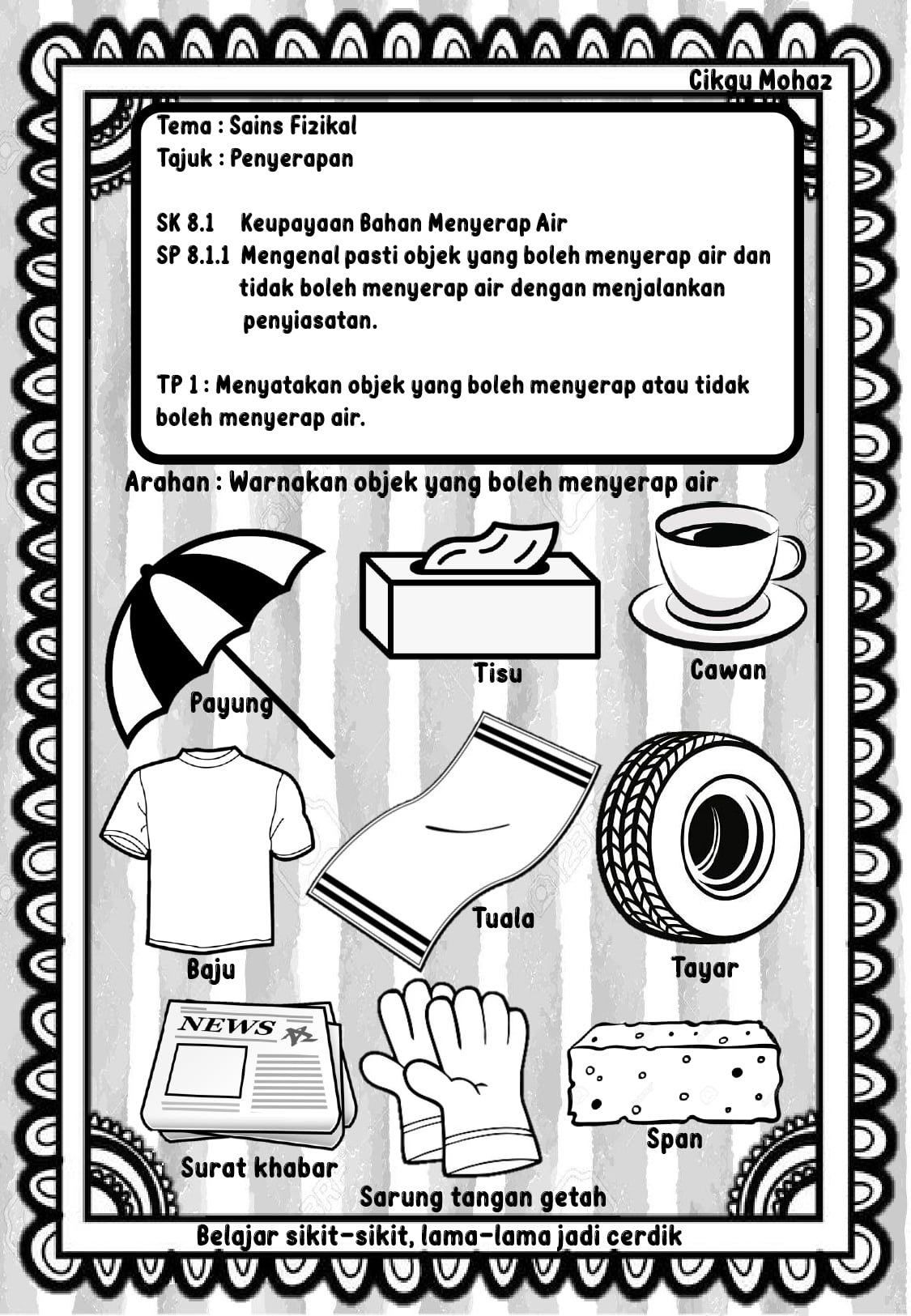 Lembaran Kerja Sains Tahun 1 2018 Lembaran Kerja Sains Tahun 1 Riset