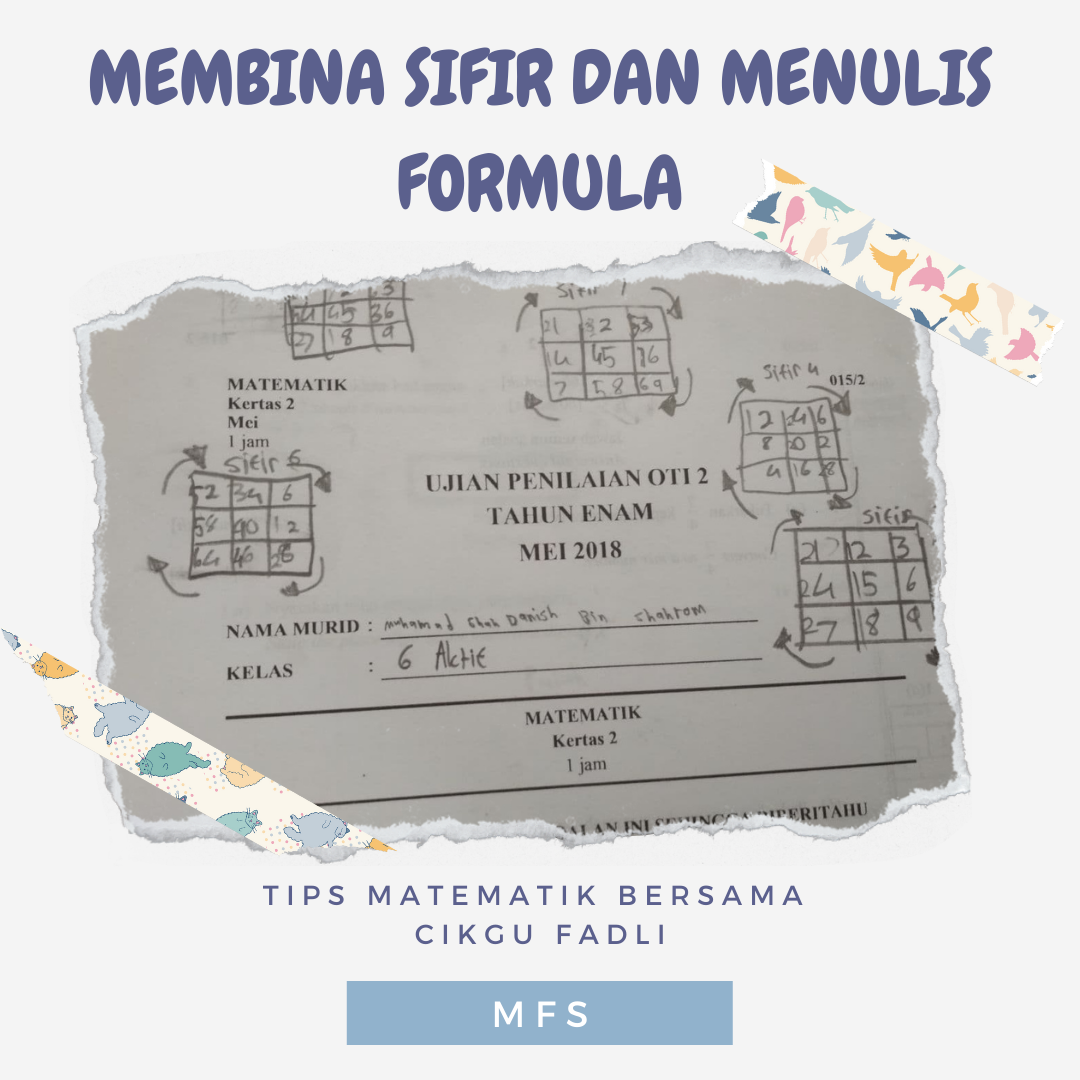 Membina sifir dan Menulis Formula Pada Kertas Soalan - Cikgu Mohd Fadli Salleh Online