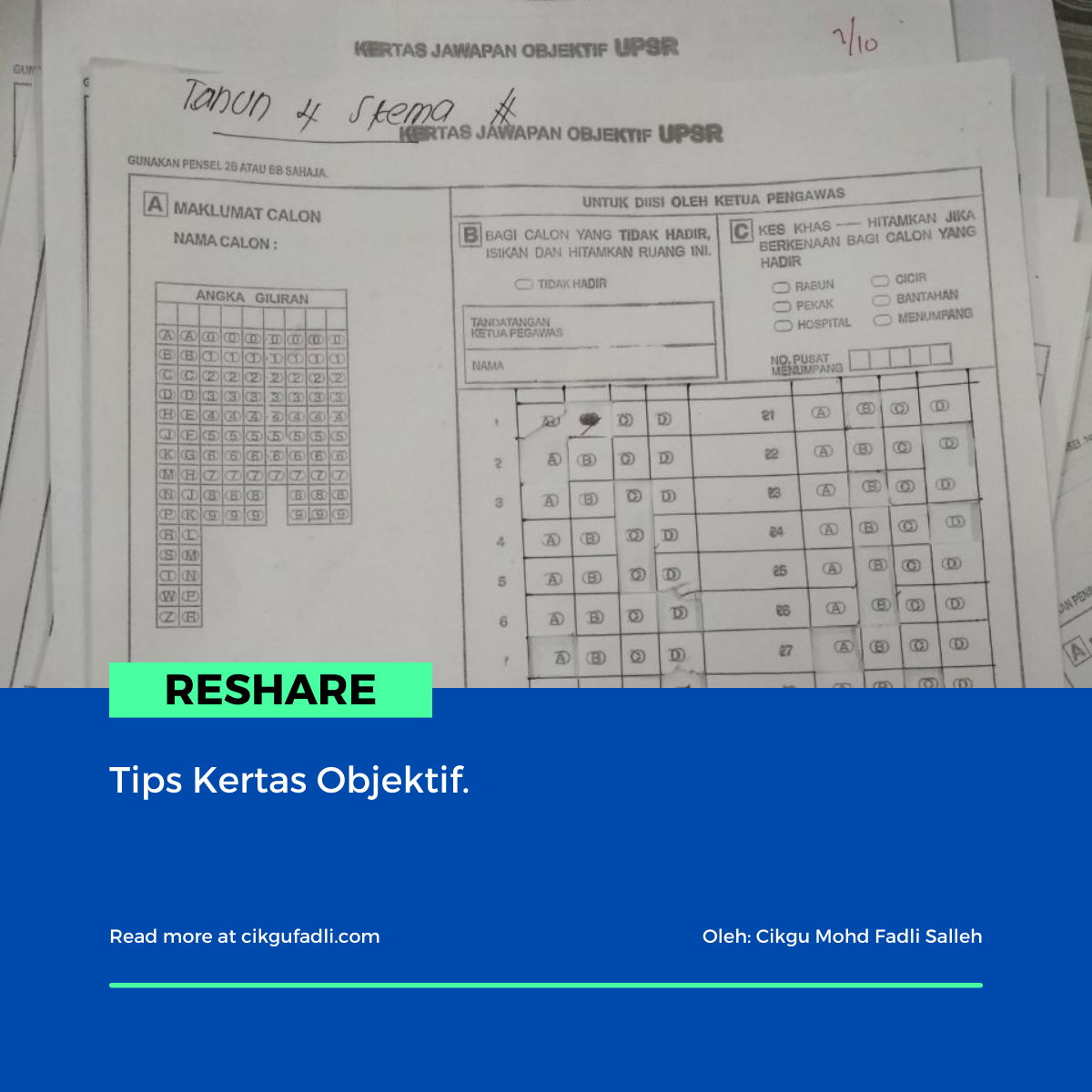 Tips Kertas Objektif - Cikgu Fadli Online
