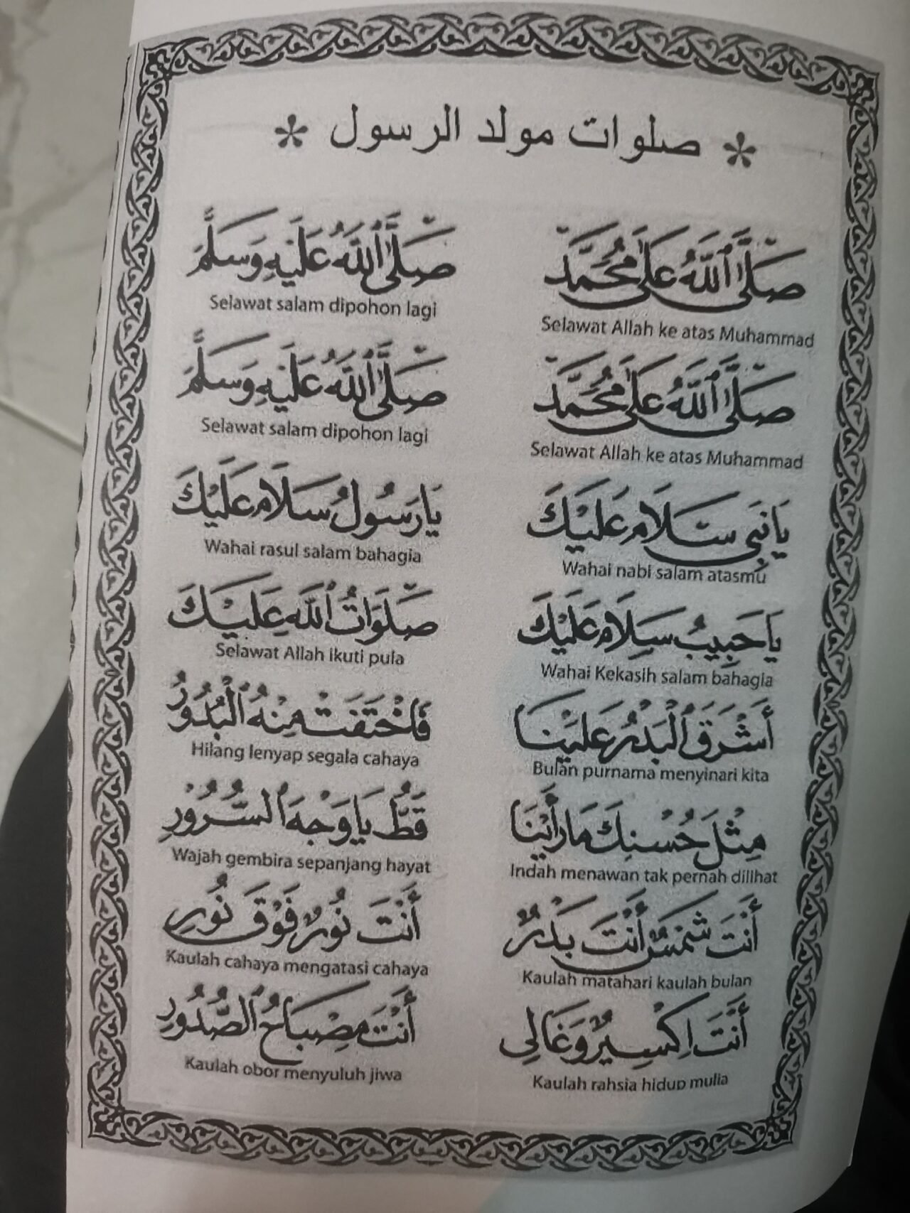Nota Selawat Maulidur Rasul - Cikgu Fadli Online