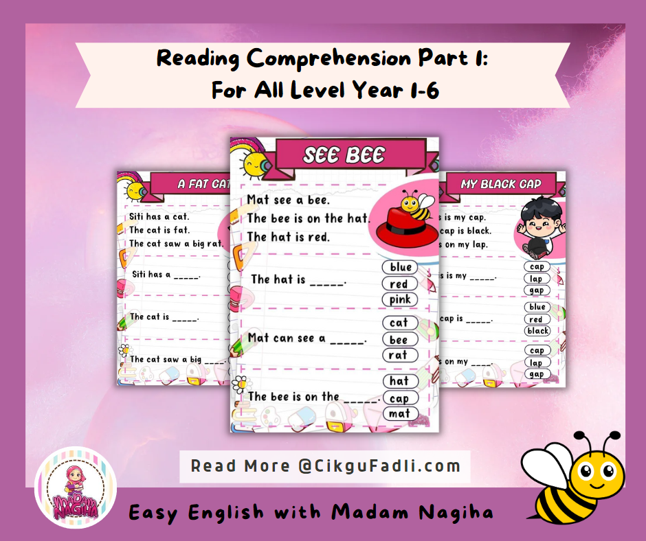 Reading Comprehension Part 1: For All Level Year 1-6 - Cikgu Fadli Online
