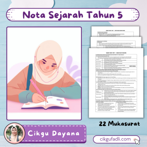 Nota Sejarah Tahun 5 oleh Cikgu Dayana - Cikgu Fadli Online