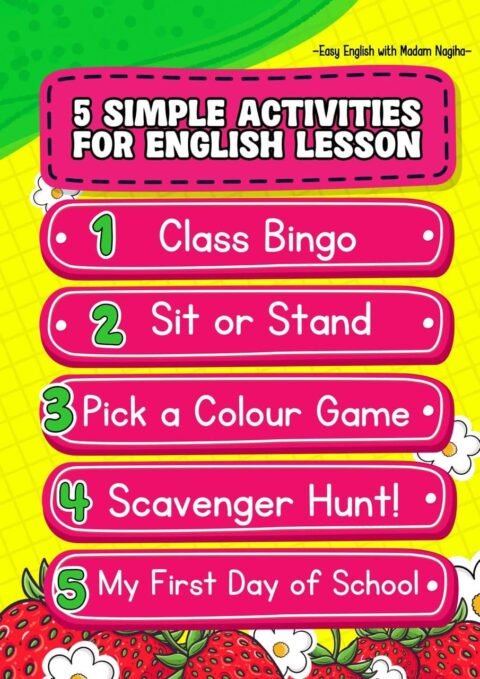5 Simple Activities For English Lesson - Cikgu Fadli Online
