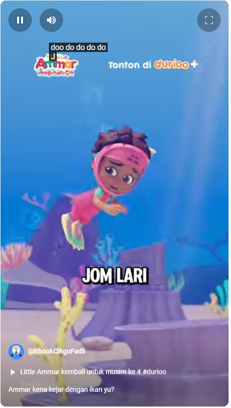 Ammar kena kejar dengan ikan yu? - Cikgu Fadli Online