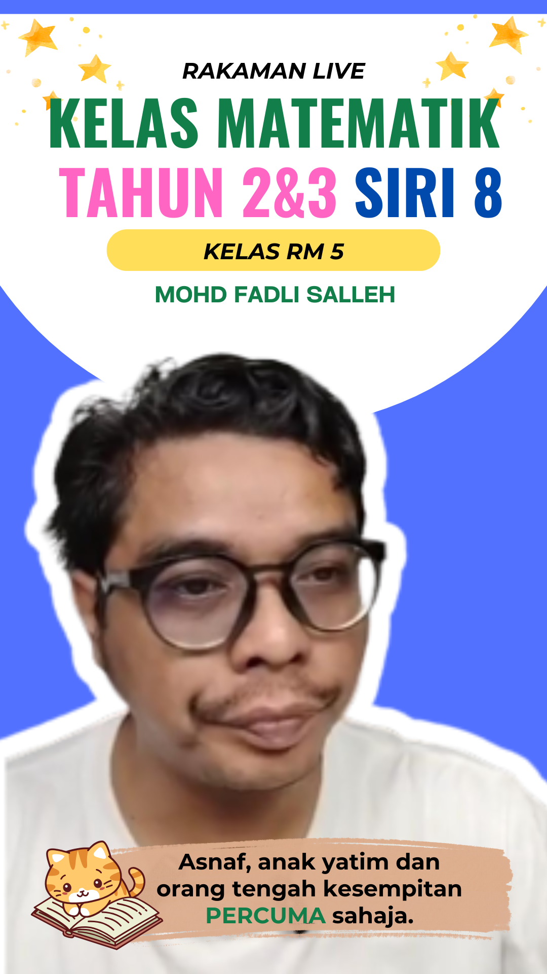Rakaman Kelas Live Matematik Tahun 2 dan 3 Siri 8 - Cikgu Fadli Online