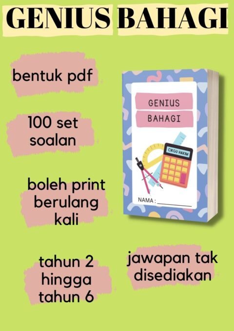 Combo Genius Operasi Asas Matematik – Modul PDF Cetak Tanpa Had