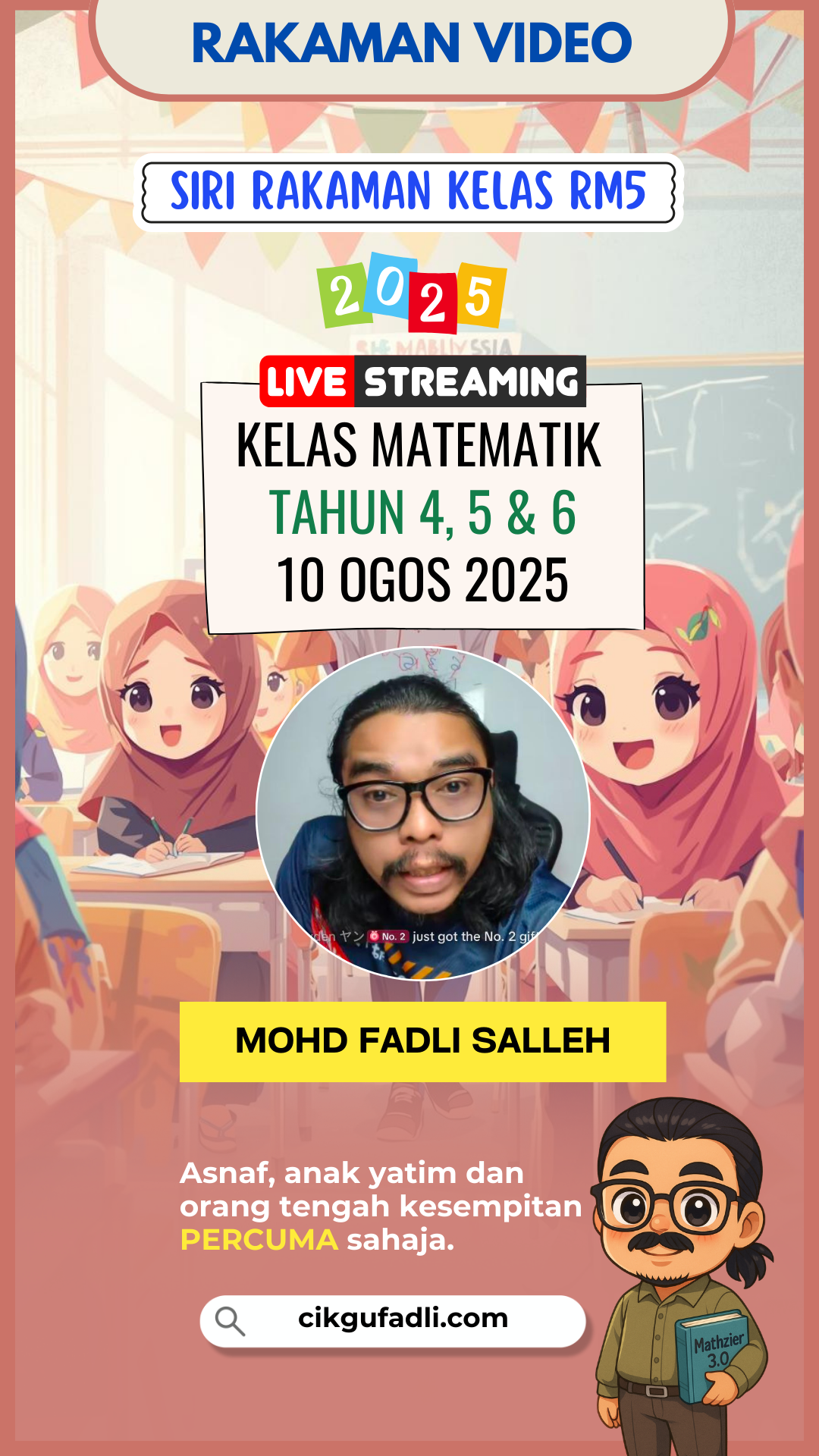 Kelas Matematik Tahun 4, 5, 6 – Rakaman 10 Ogos 2025